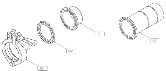 Sanitary Series Counter Connections - Tapflo Pumps UK
