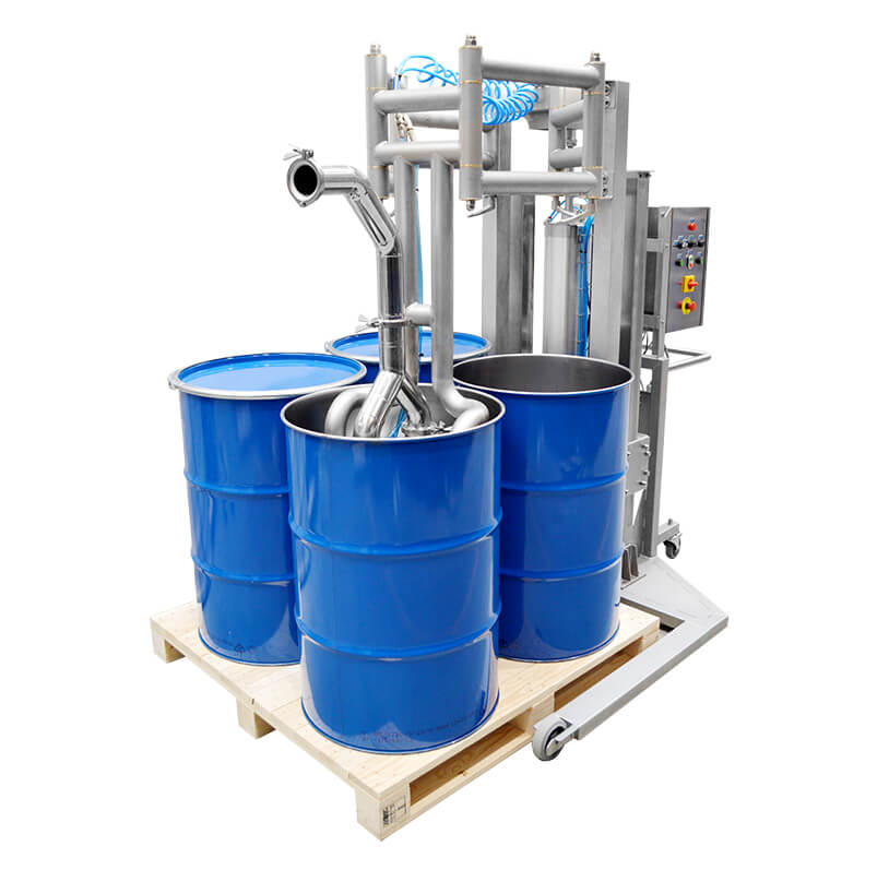 HVS Quattro Drum Unloading Machine - Tapflo Pumps UK